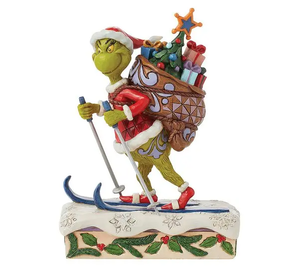 JIM SHORE Grinch Grinch Skiing