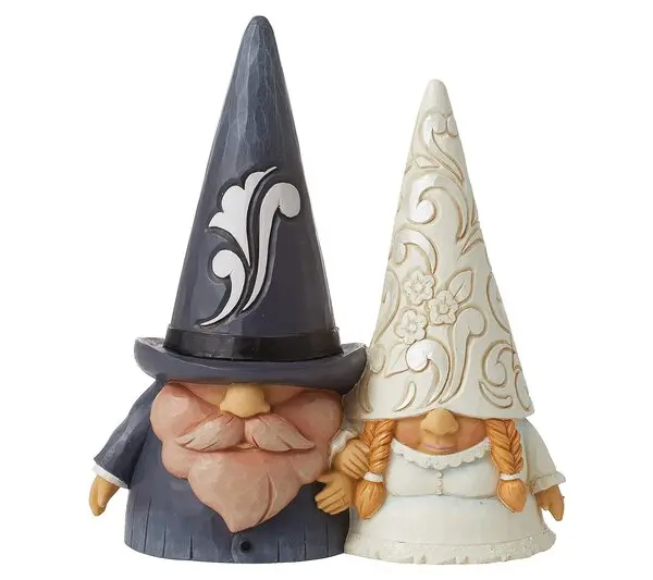 JIM SHORE Heartwood Creek Bride & Groom Gnomes - One-color