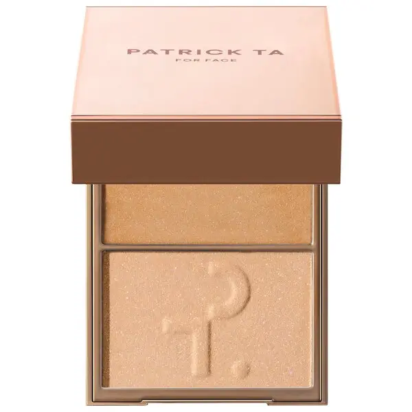Patrick Ta Major Glow Creme & Powder Light Reflecting Translucent Highlighter Duo - Sugar