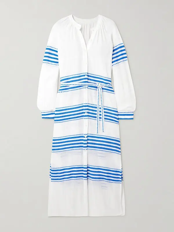 LEMLEM Makeda Striped Maxi Dress - Blue