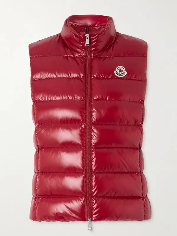 Moncler Ghany Down Puffer Vest Red Editorialist
