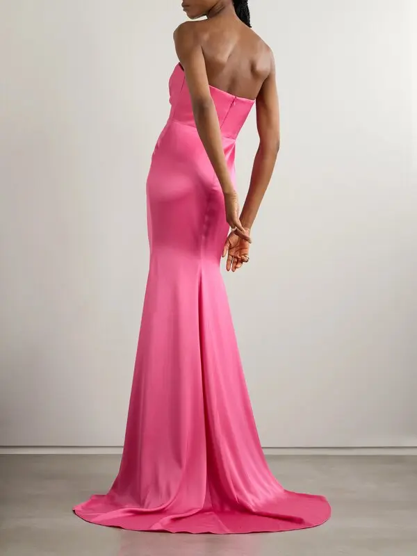 Alex Perry Strapless Draped Gown