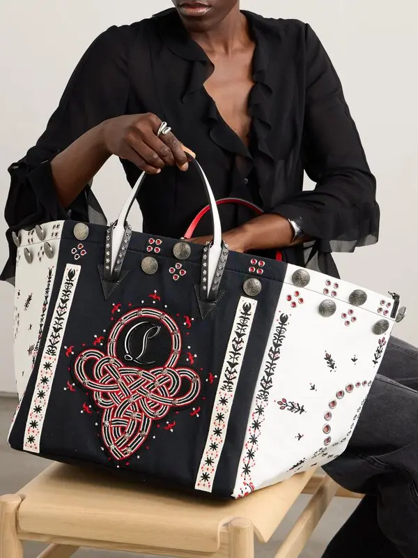 CHRISTIAN LOUBOUTIN Breizcaba Embroidered Tote