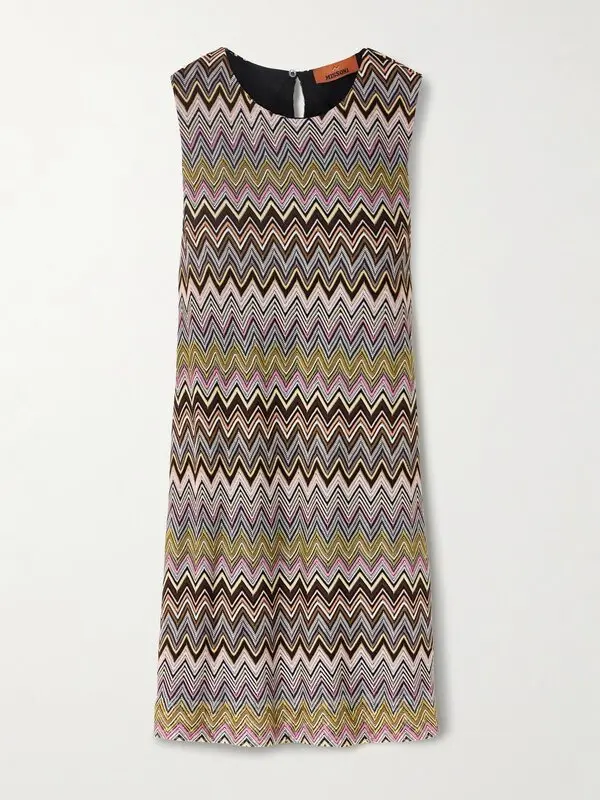 Missoni Striped Knitted Mini Dress