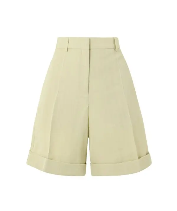 JIL SANDER Crepe Shorts - Neutrals