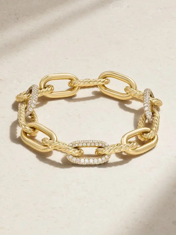 David Yurman Madison 18-karat Diamond Bracelet - Gold