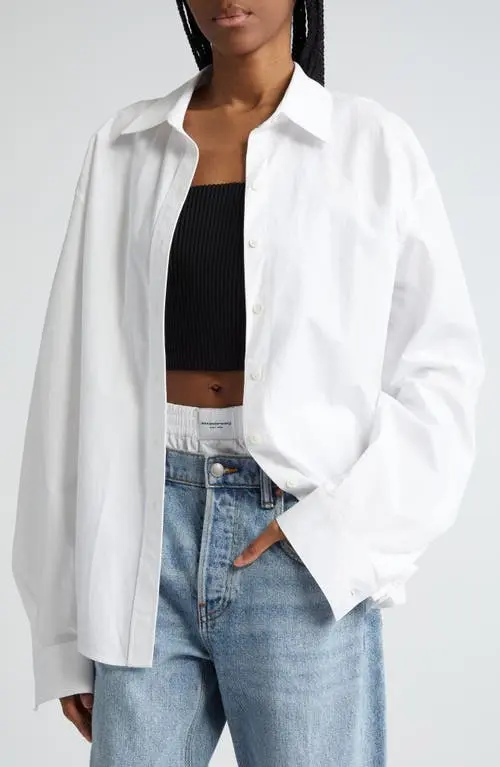 Alexander Wang Rib Camisole & Button-up Shirt
