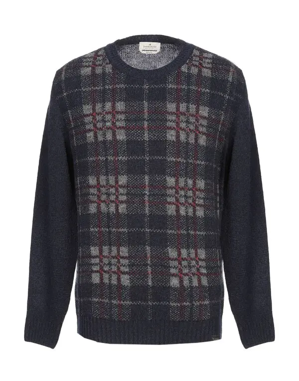 BROOKSFIELD Checked Knit Sweater