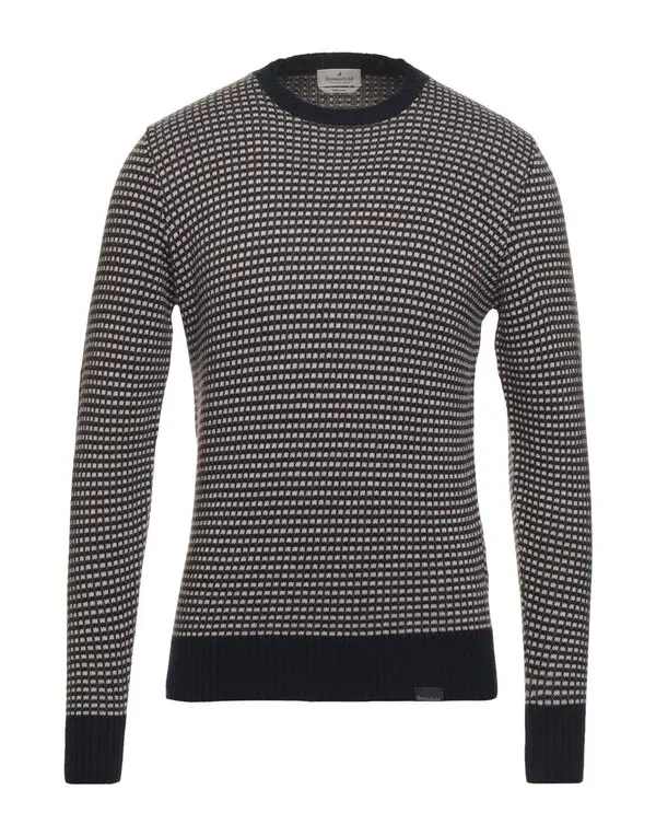 BROOKSFIELD Knitted Multicolor Pattern Sweater