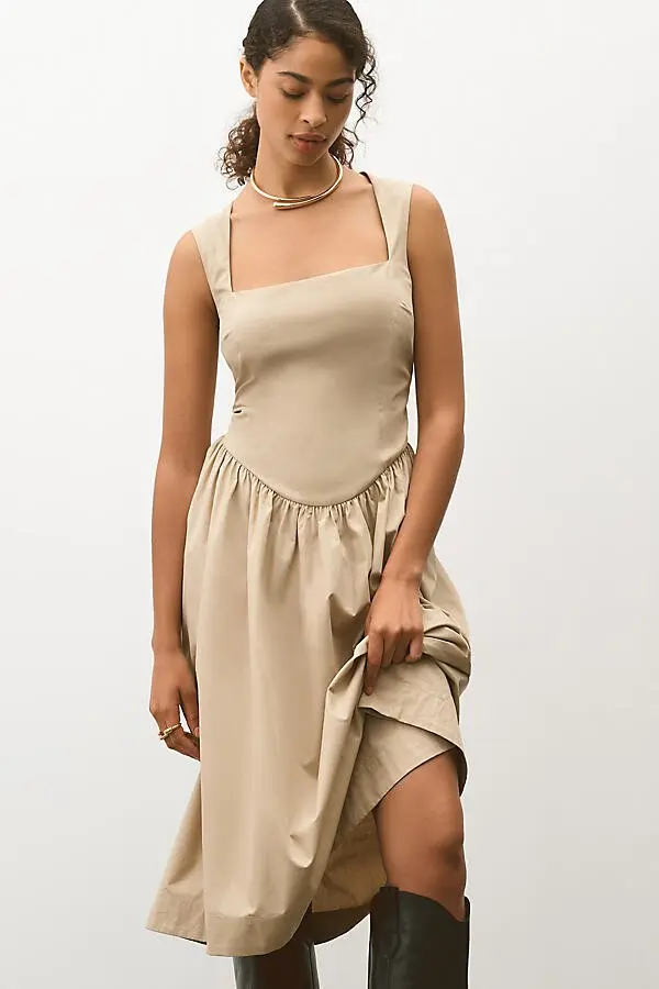 pink halter dress midi Tied Up In Elegance Halter Midi Dress