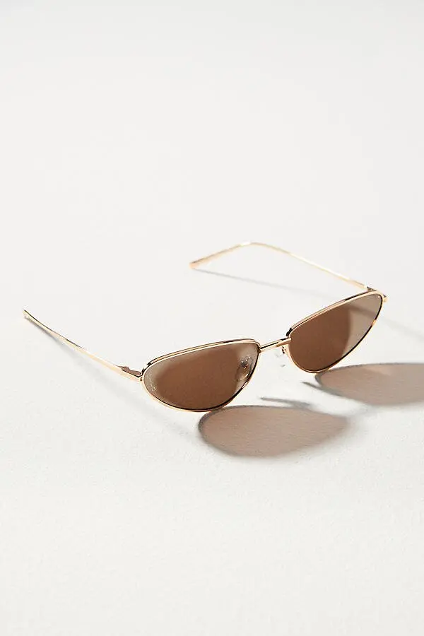 Otra Eyewear Aster Wire Cat-Eye Sunglasses - Gold | Editorialist