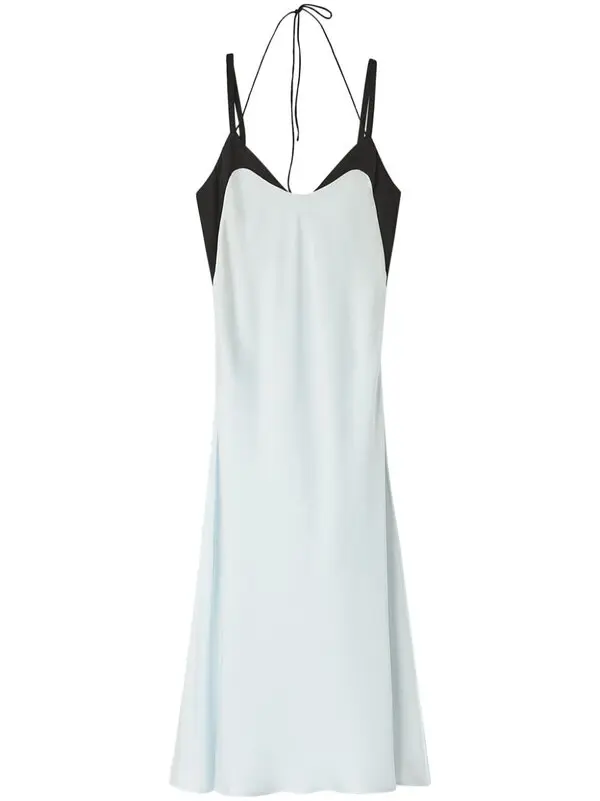 JIL SANDER Contrast Detail Midi Dress