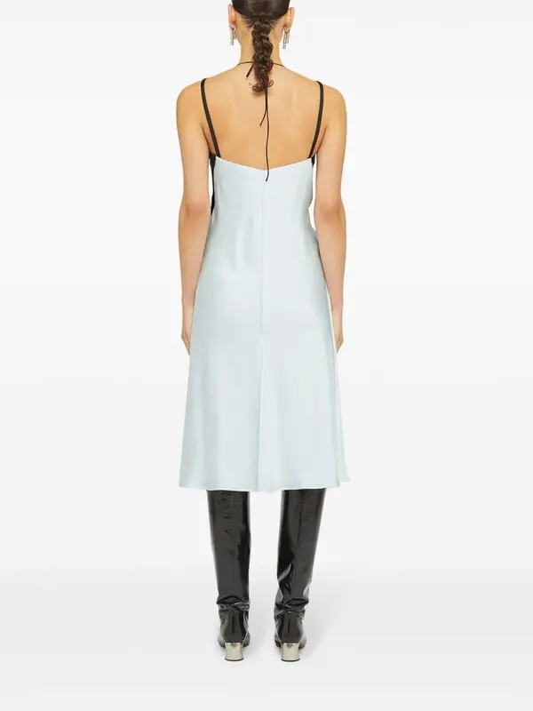 JIL SANDER Contrast Detail Midi Dress