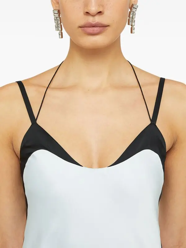 JIL SANDER Contrast Detail Midi Dress