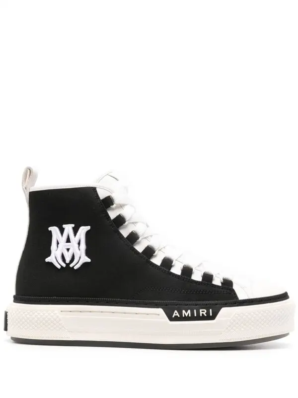 Amiri Court High-top Sneakers - Black