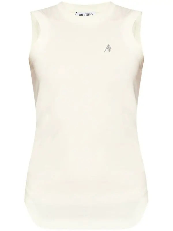 Attico Cotton Tank Top - White
