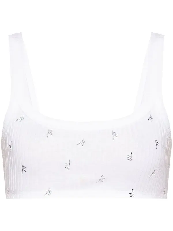 Attico All-over Logo Tank - White