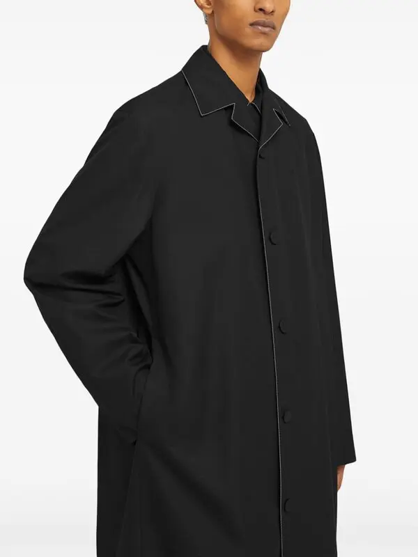 JIL SANDER Buttoned-up Midi-coat