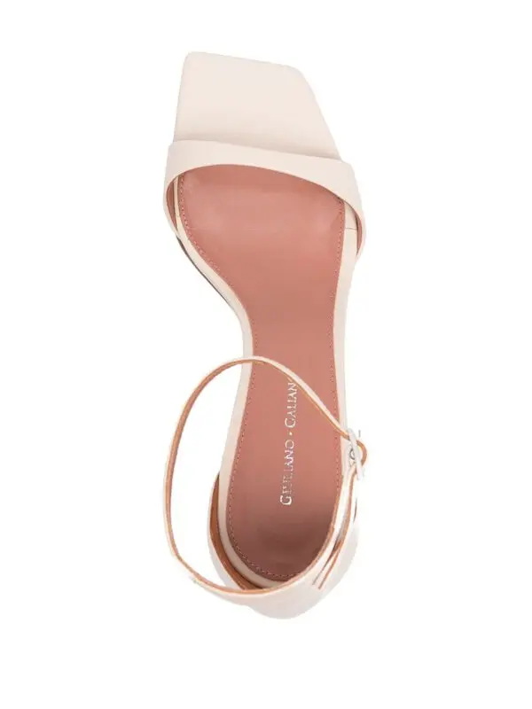 GIULIANO GALIANO 70mm Lina Leather Sandals - Neutrals