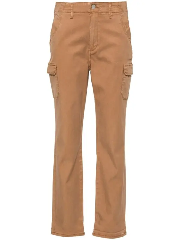 Paige Drew Straight Cargo Trousers - Brown