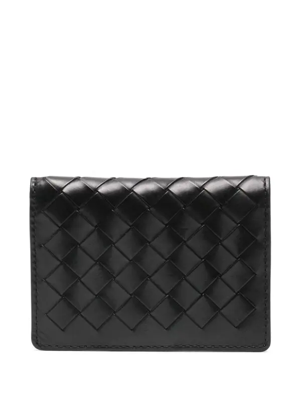 ASPINAL OF LONDON Woven-design Bi-fold Cardholder - Black