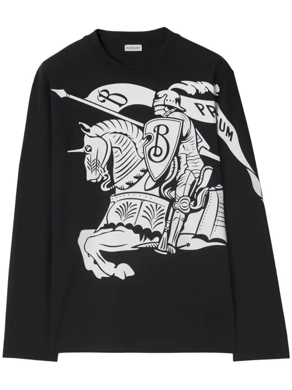 Burberry Ekd-print Cotton Sweatshirt