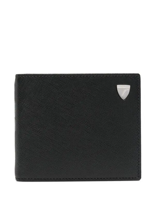 ASPINAL OF LONDON Billfold Saffiano Wallet - Black