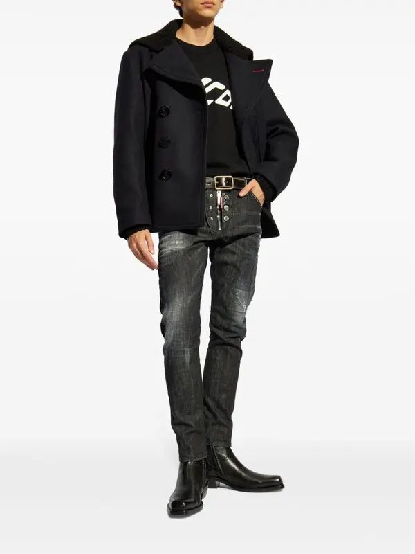 Dsquared2 Icon Logo-print Virgin Wool Jumper