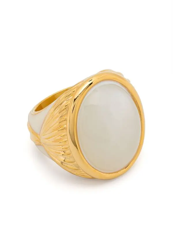AURÉLIE BIDERMANN Rosario Signet Ring - Gold