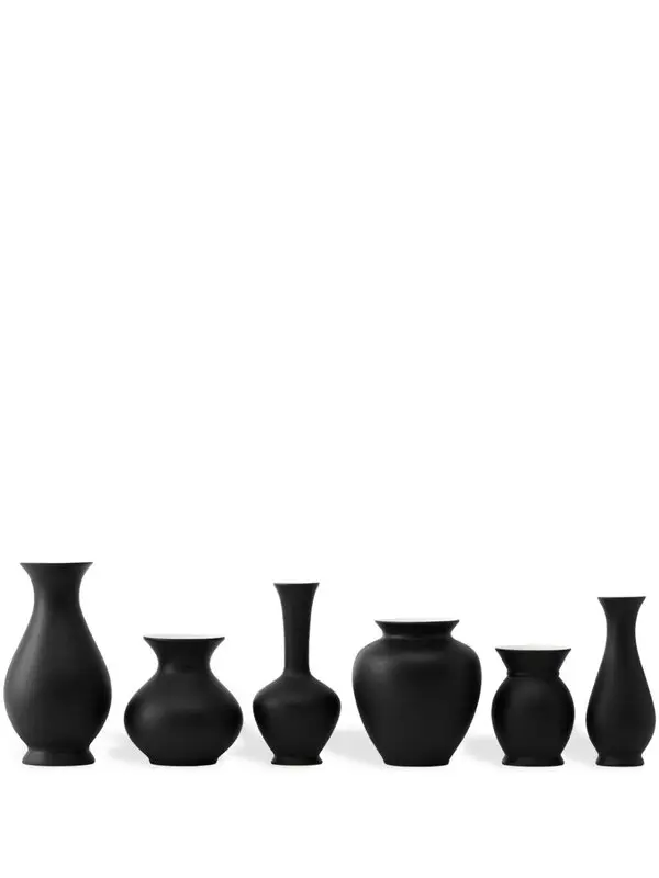 SCHÖNBUCH Blossom Porcelain Vases - Black