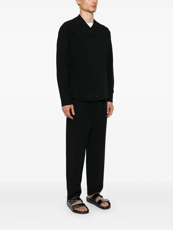 Giorgio Armani Wool Zip-up Jacket And Trousers Set