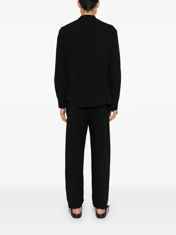 Giorgio Armani Wool Zip-up Jacket And Trousers Set