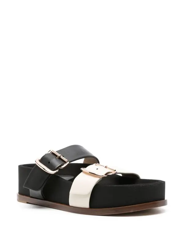 Gabriela Hearst Wren Platform Sandals - Black