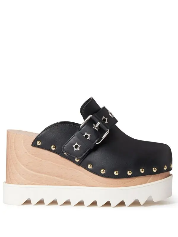 Stella McCartney Elyse 100mm Stud-embellished Sandals - Black