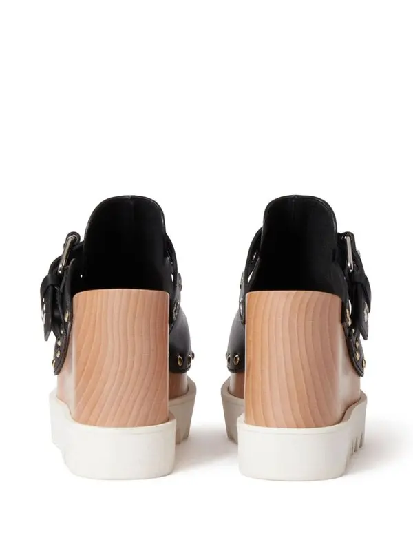 Stella McCartney Elyse 100mm Stud-embellished Sandals - Black