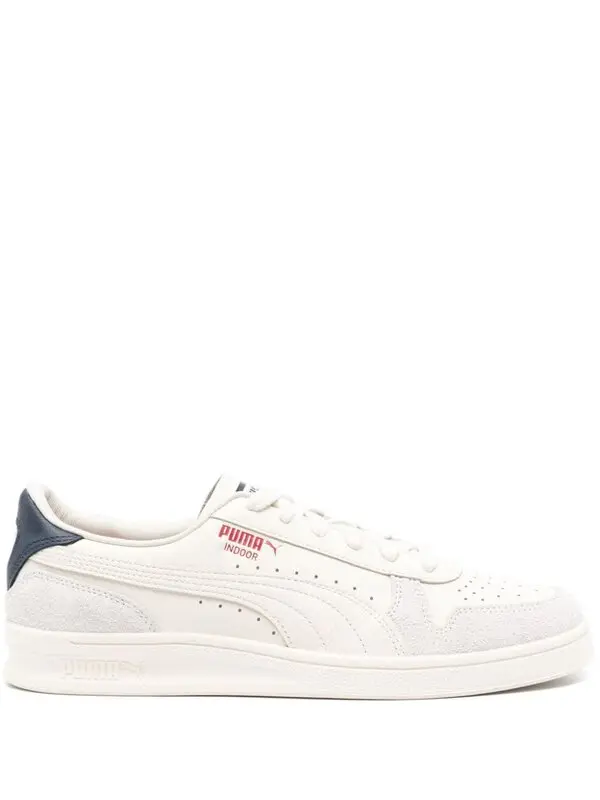 PUMA Indoor Leather Sneakers - Neutrals