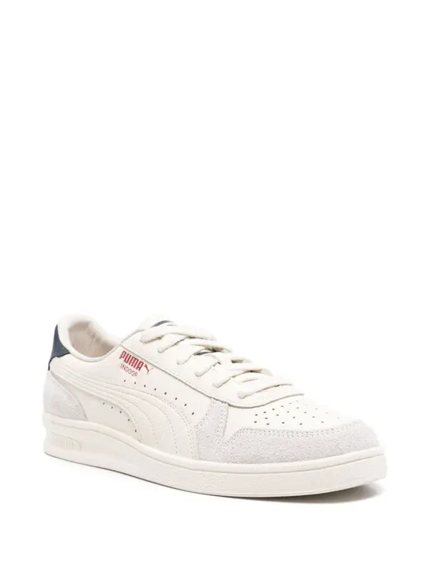 PUMA Indoor Leather Sneakers - Neutrals
