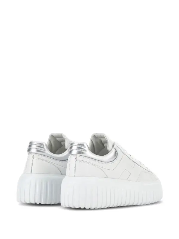Hogan H-stripes Leather Sneakers - White