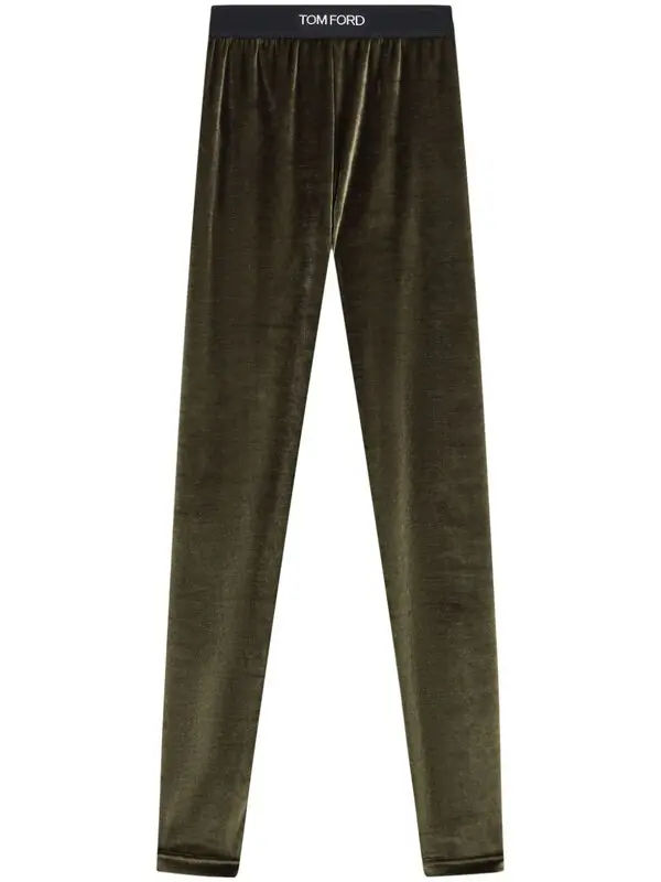 TOM FORD Velvet Leggings - Green