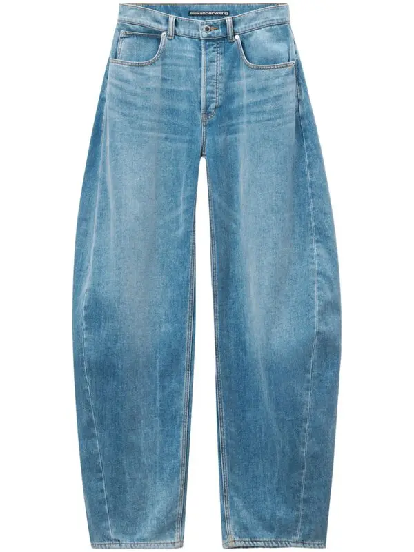 Alexander Wang Mid-rise Wide-leg Jeans