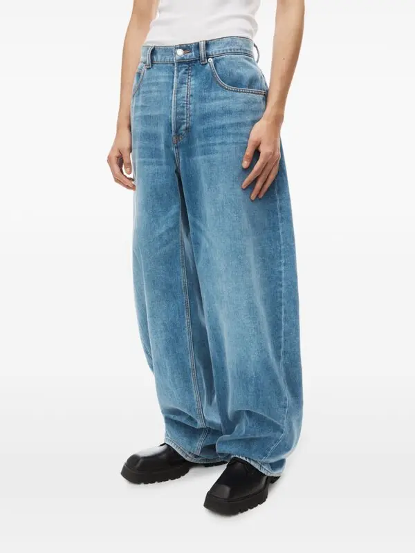 Alexander Wang Mid-rise Wide-leg Jeans