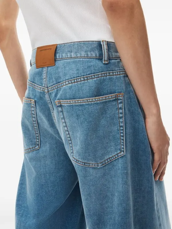 Alexander Wang Mid-rise Wide-leg Jeans