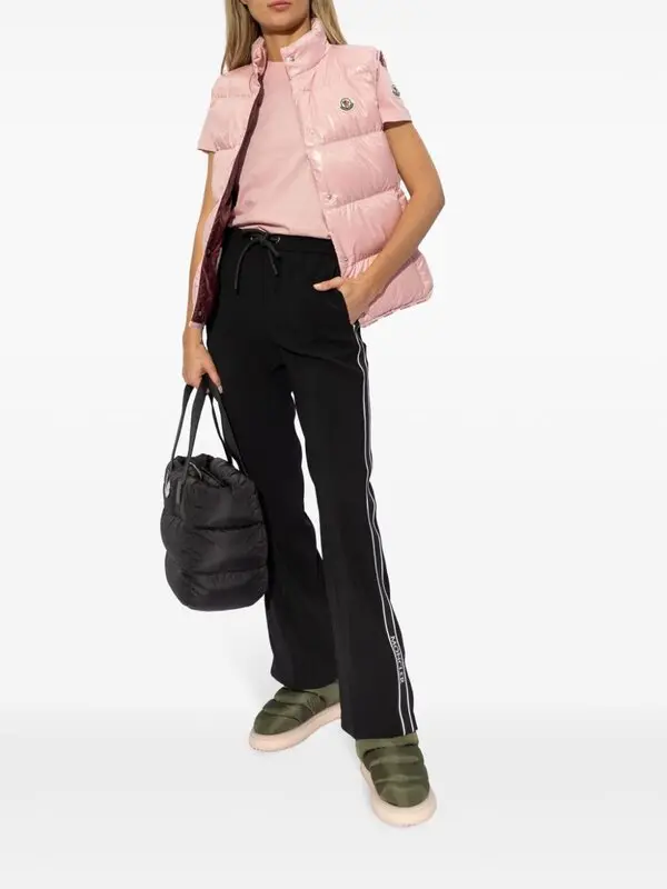 Moncler Logo-patch Cotton T-shirt - Pink