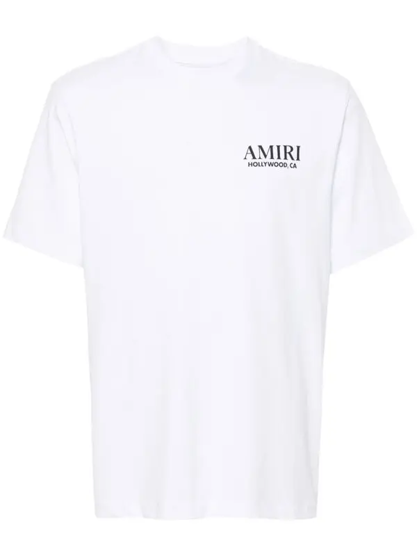 Amiri Bones Stacked Cotton T-shirt - White