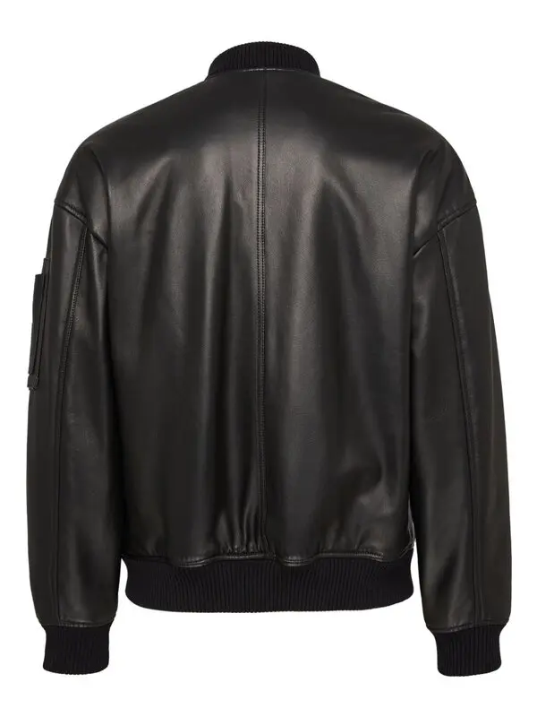 Dsquared2 Leather Bomber Jacket