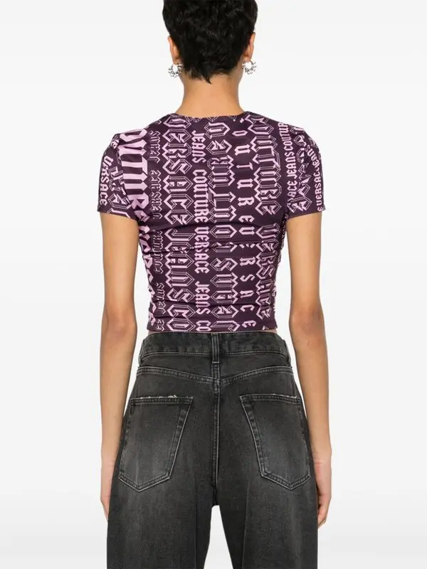 Versace Logomania Cropped T-shirt