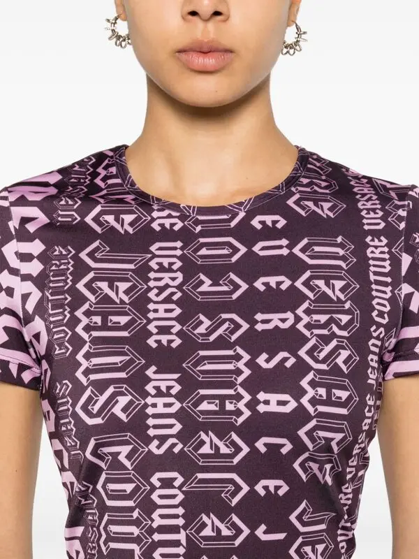 Versace Logomania Cropped T-shirt