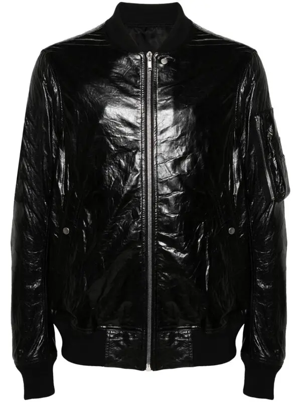 Rick Owens Classic Flight Leather Bomber Jacket