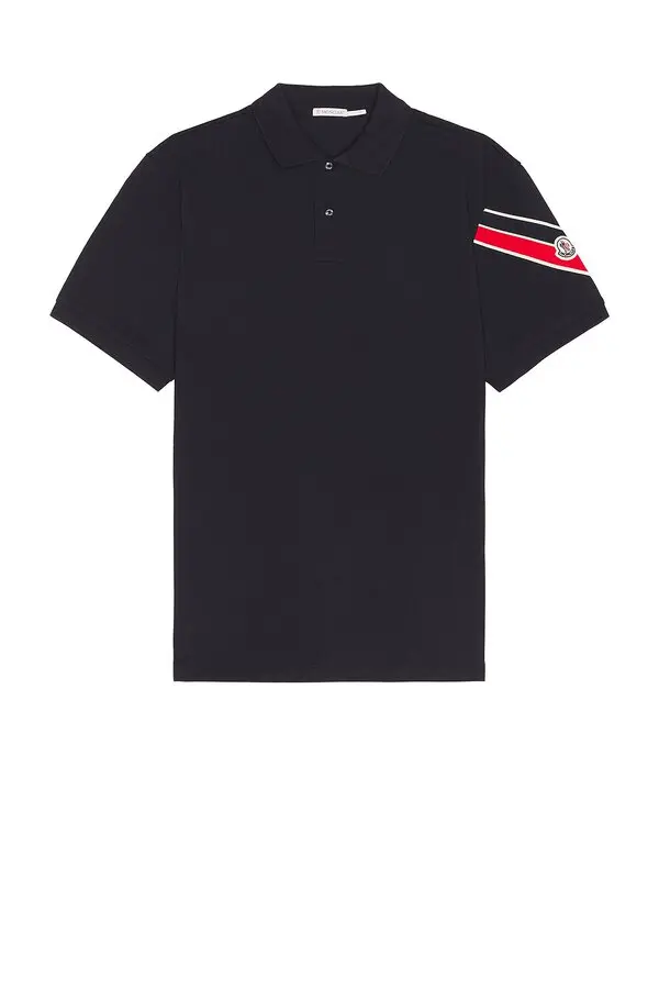 Moncler Short Sleeve Polo - Black