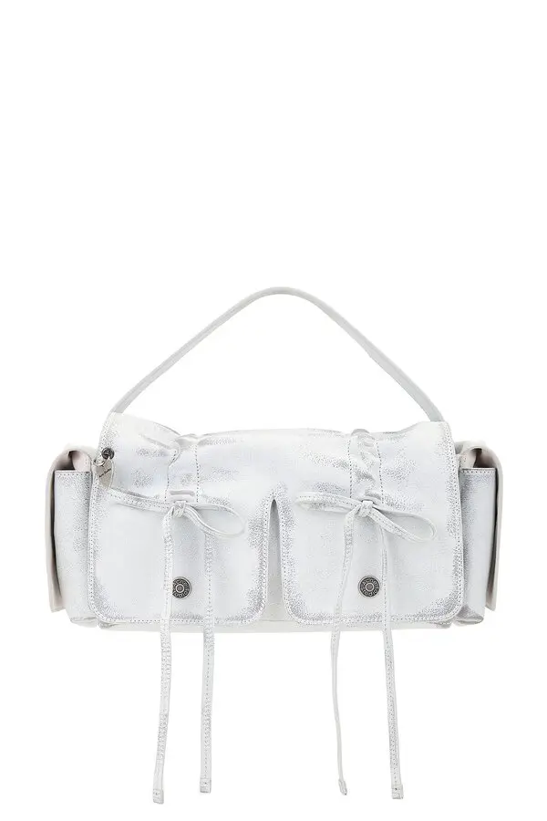 Acne Studios Multipocket Vintage Bag - White & Grey